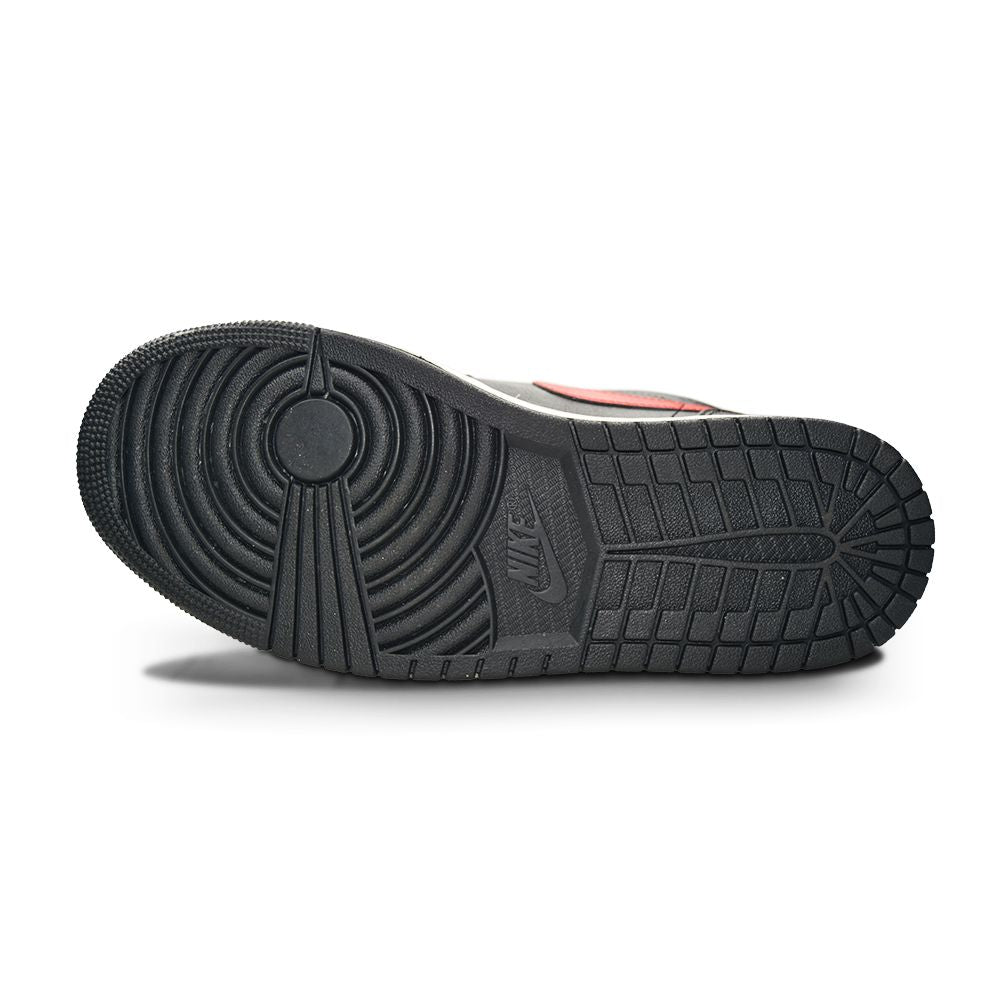 Mens Nike Air Jordan 1 Low - 553558 063 - Black Fire Red White – Foot World