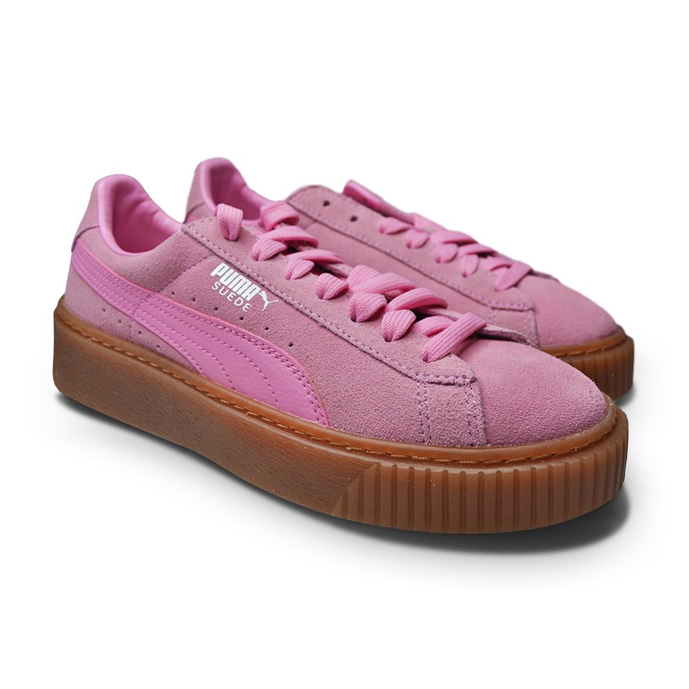 Puma Suede Platform JR 363663 02 Pink Prism Pink UK 3.5 Trainers Unisex ...
