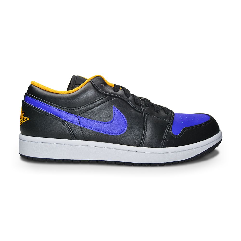 Mens Nike Air Jordan 1 Low "Dark Concord" - 553558 075- Black Dark ...