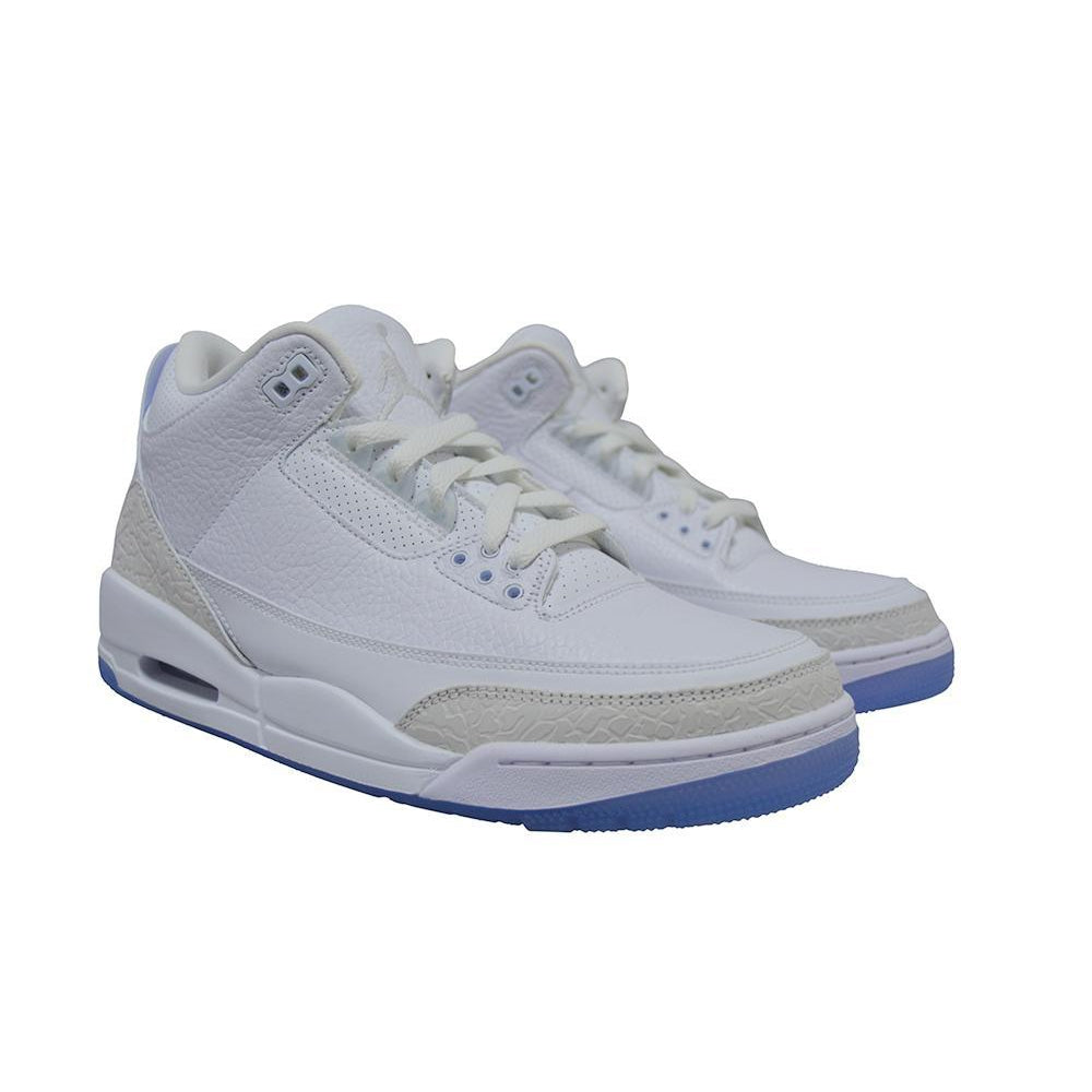 Mens Nike Air Jordan 3 Retro *RARE* - 136064111 - White White Trainers ...