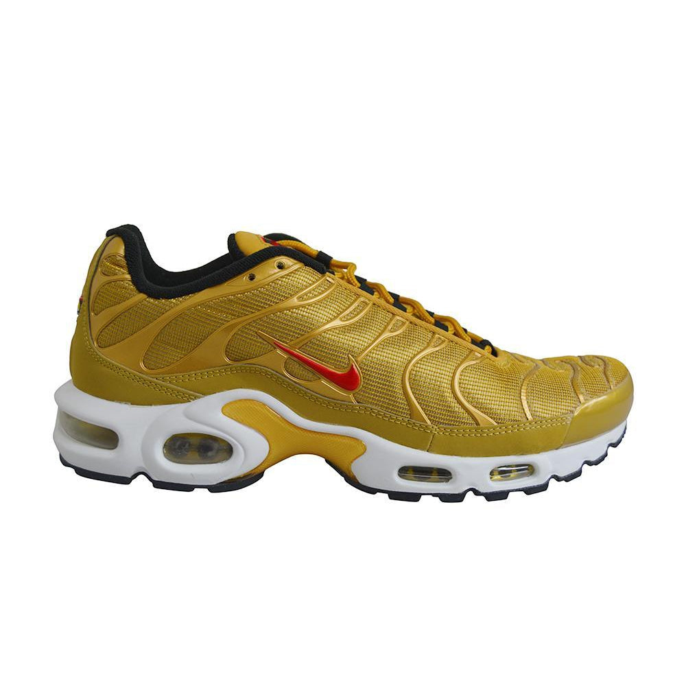 Mens Nike Tuned 1 Air Max Plus TN Gold bullet - 903827700 - Gold Red ...