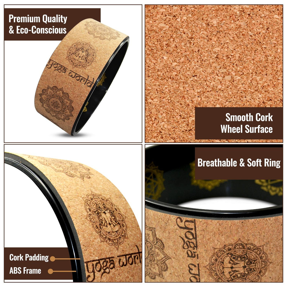 Yoga Wheels | Cork Wheel To Stretch and Support the body | Yoga World ...