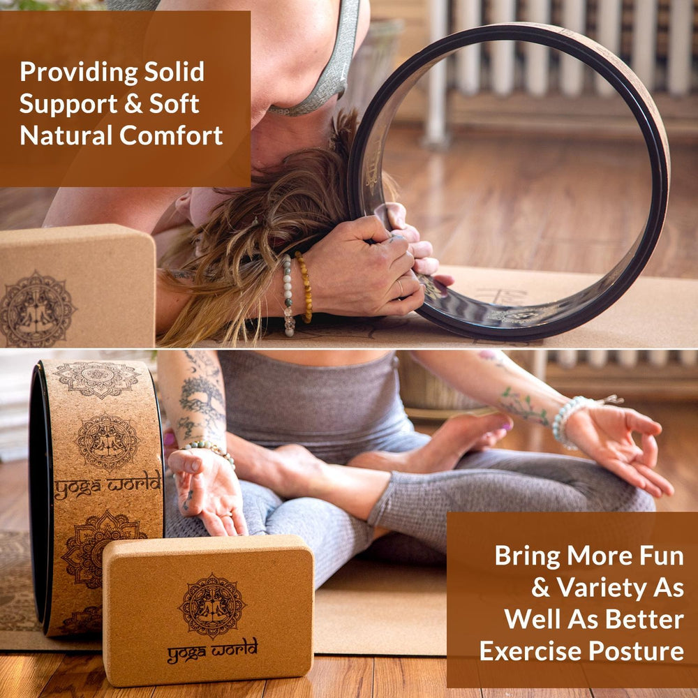 Yoga Wheels | Cork Wheel To Stretch and Support the body | Yoga World ...