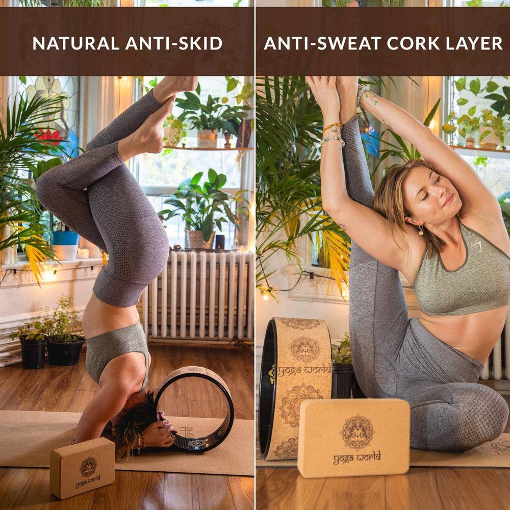 Yoga Wheels | Cork Wheel To Stretch and Support the body | Yoga World ...